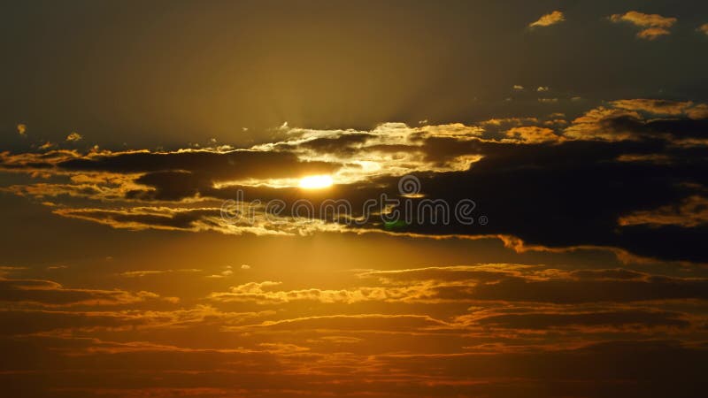 Sunset Sky Time Lapse in the Evening, Beautiful Clouds As a Background ...