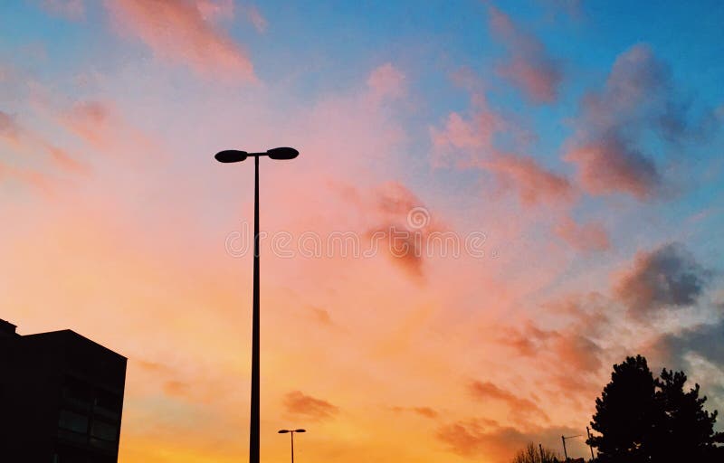 Sunset sky view stock photo. Image of processed, preset - 169289160