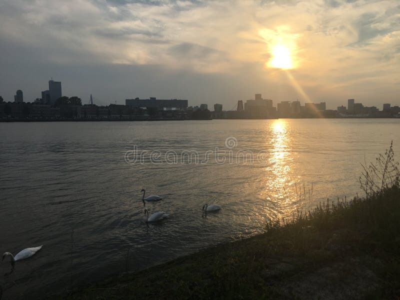 Sunset stock photo. Image of kijkduin, scenery, afterglow - 97804714