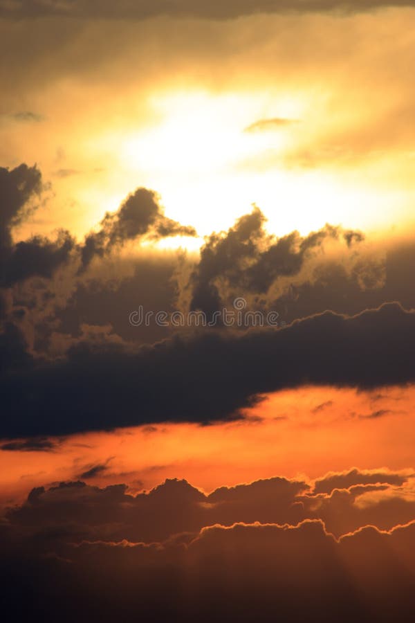 Sunset skyscape stock image. Image of sunset, cloudscape - 31829729