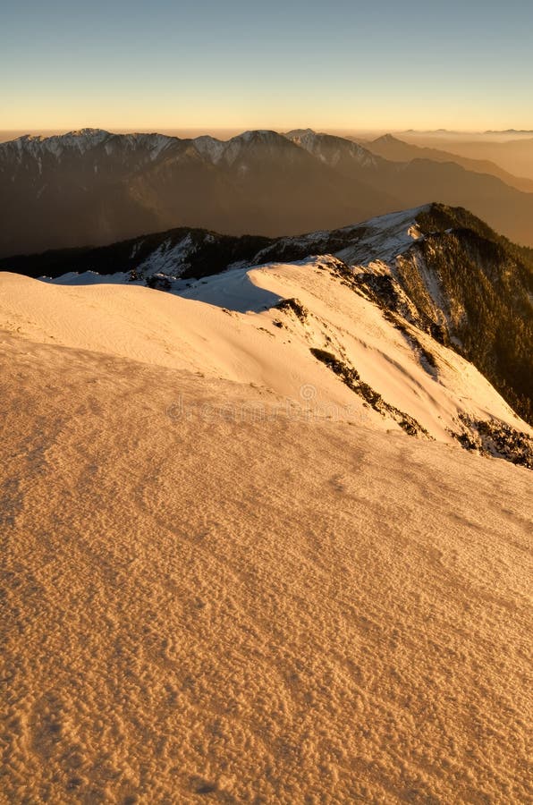 Sunset snow slope stock photo. Image of brown, fresh - 12677022