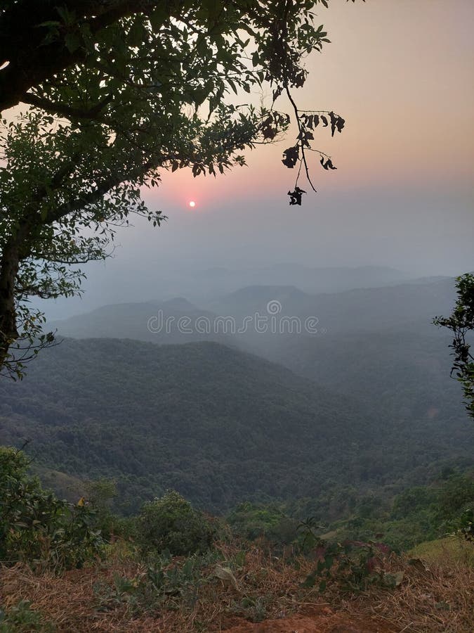 Sunset somewhere in goa stock photo. Image of river - 257803556