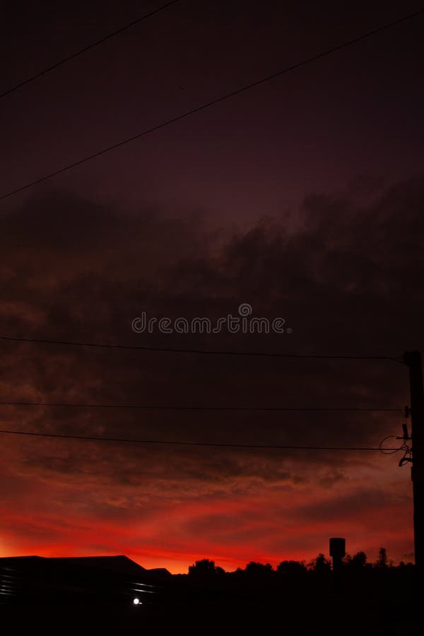 Sunset in South Brazil on Spring Stock Photo - Image of natural ...