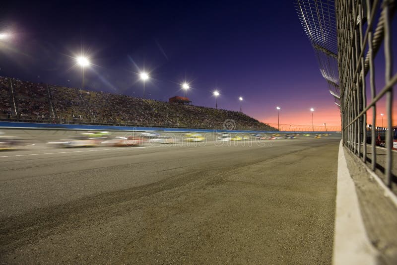 Sunset on the Speedway stock image. Image of raceway - 17176871