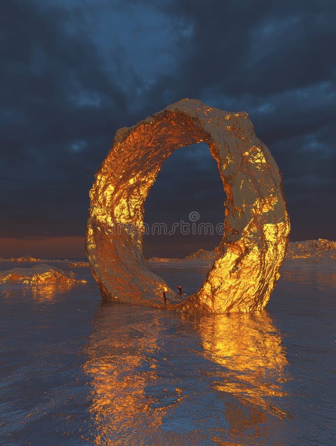 Sunset Spiderweb Circle - a Spider on a Round Web, Capturing the Sunset ...