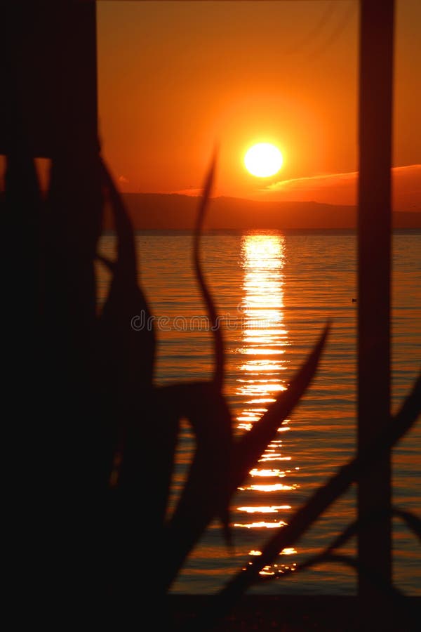 Sunset in Split, Croatia stock image. Image of evening - 383859827