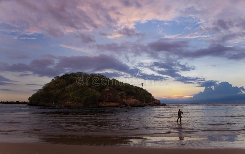 Sunset in Sri Lanka stock image. Image of evening, person - 92759347