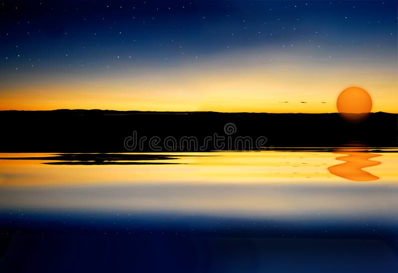 Sunset And Stars Picture. Image: 5562780
