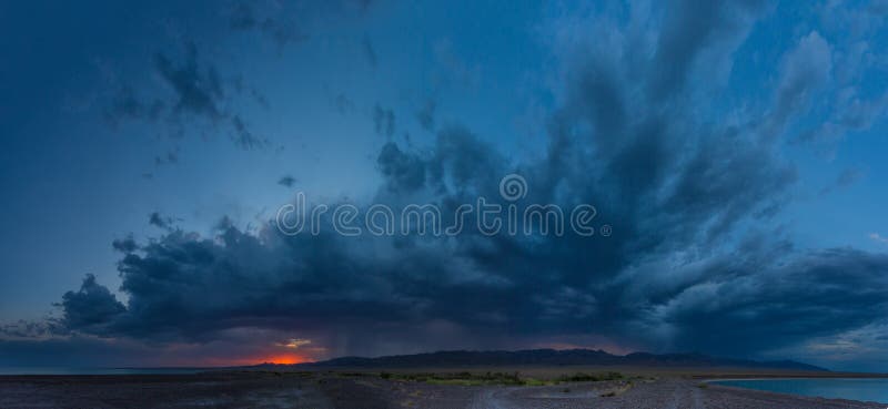Sunset before the storm stock photo. Image of growth - 43163350