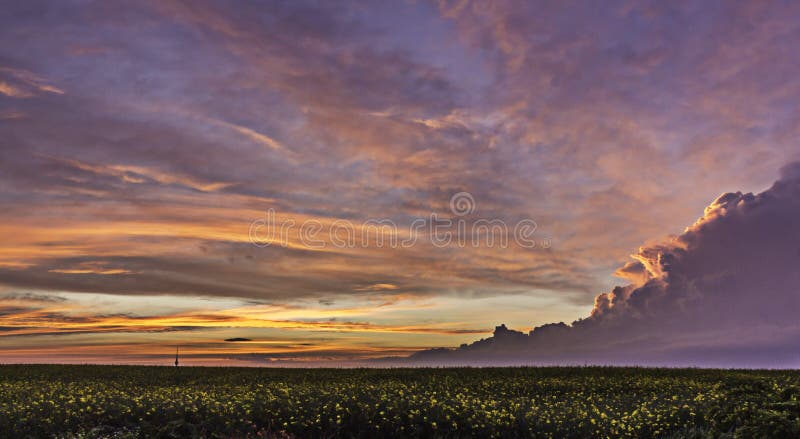 Sunset storm stock photo. Image of slowshutter, love - 54447856
