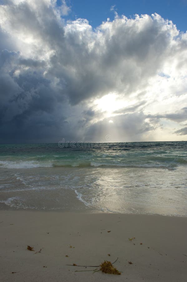 Sunset and Storm Clouds stock photo. Image of ocean, enlighten - 21109608