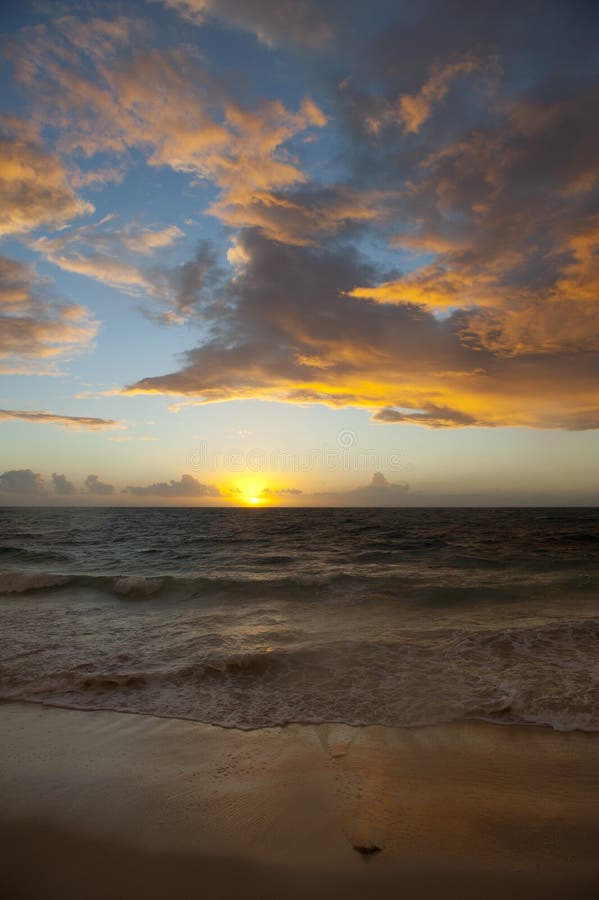 Sunset and Storm Clouds stock photo. Image of blue, ocean - 21109614