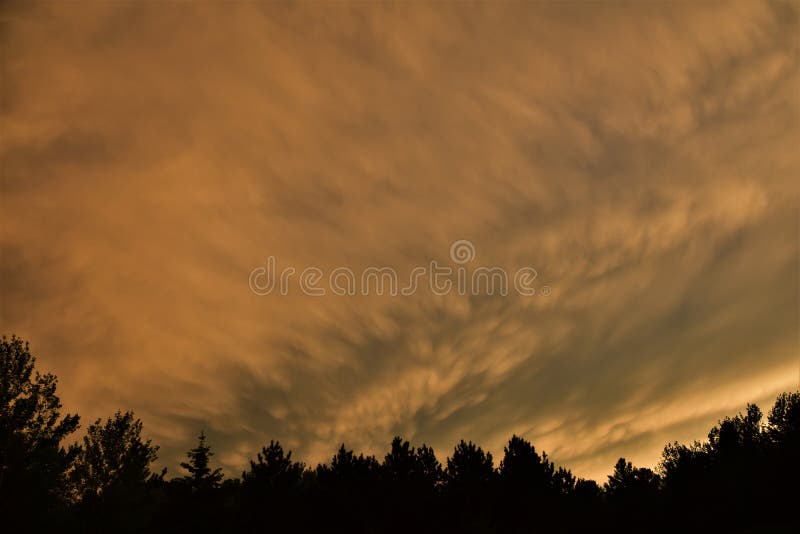 Sunset after the Storm in the Northwoods Phillips Wisconsin Forest ...