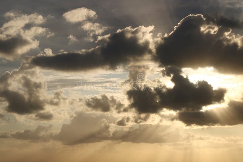 Sunset after Storm. Storm on the Sea after a Rain. HDR Image Stock ...