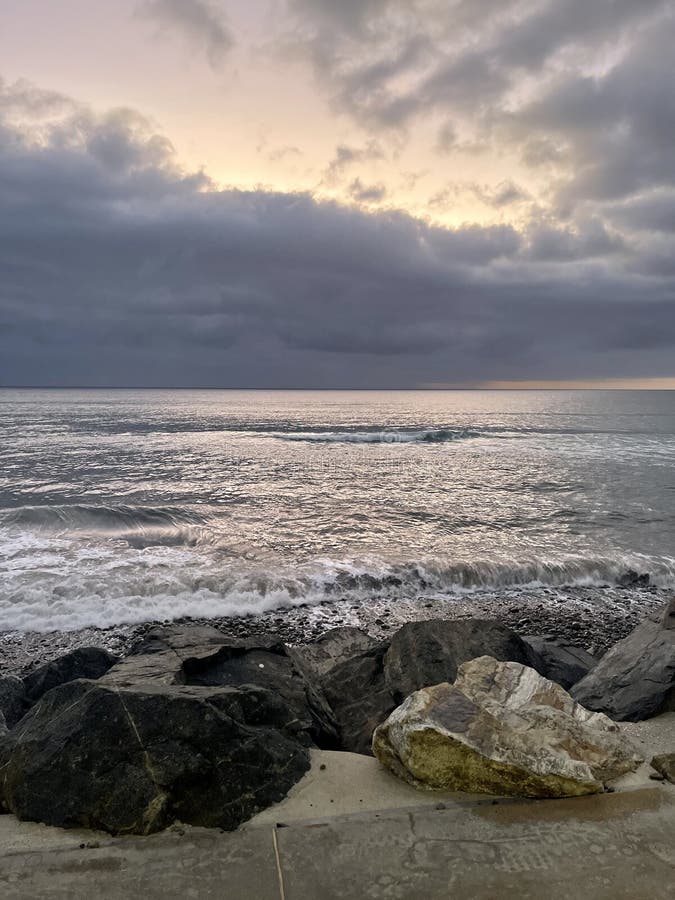 Sunset at Strands beach stock image. Image of sunset - 267960165