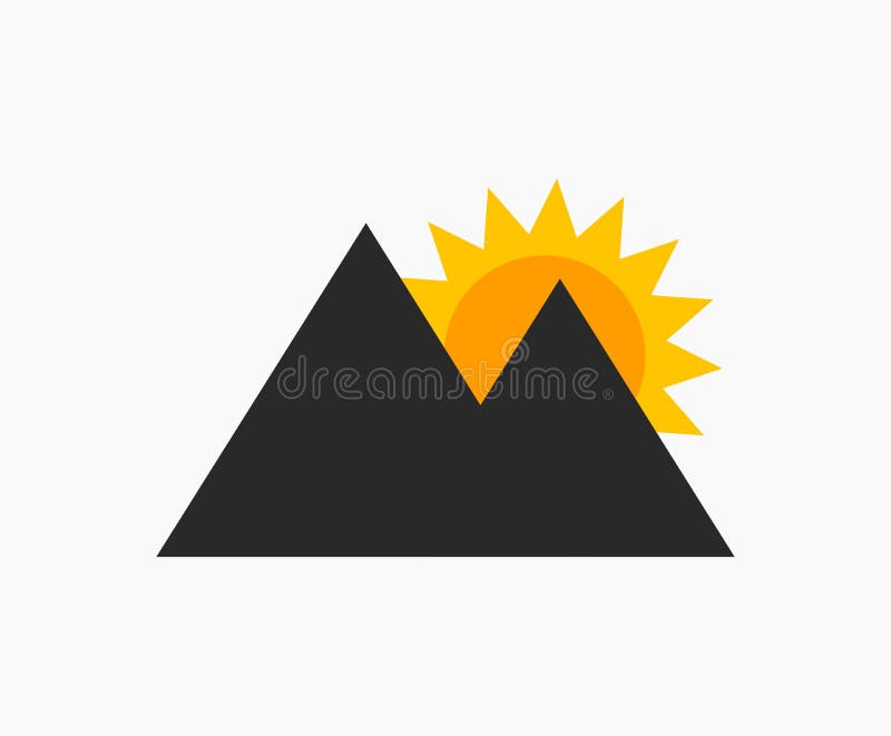 Sunset over island vector stock vector. Illustration of graphic - 78209024