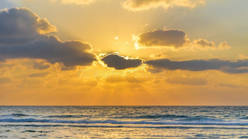 Sunset with sun rays stock photo. Image of solar, sparkle - 141067068