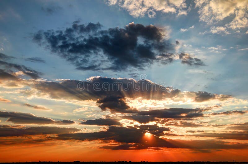 Sunset before storm stock photo. Image of open, sunset - 11877114