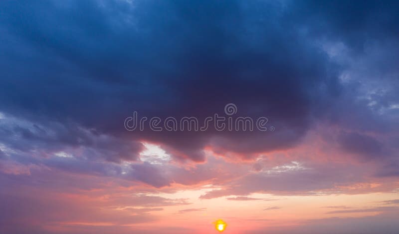 Sunset with sun rays stock image. Image of skylight - 265192481