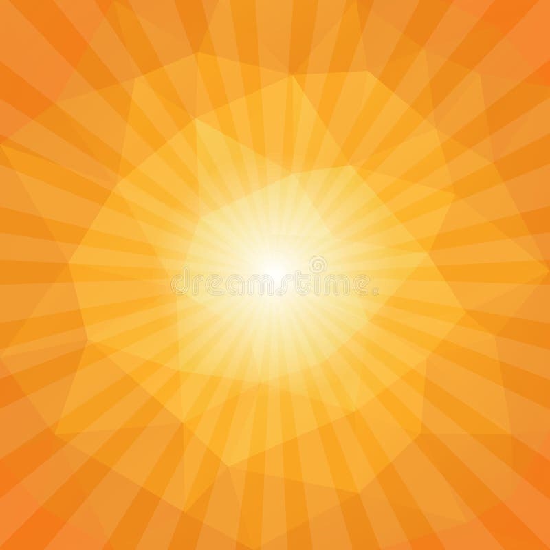 Sunset Sun Sunburst Pattern Stock Vector - Illustration of orange ...