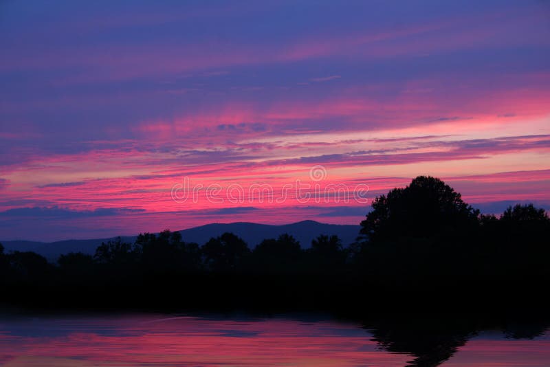 Blue sunset stock image. Image of clouds, blue, kihei - 1708517