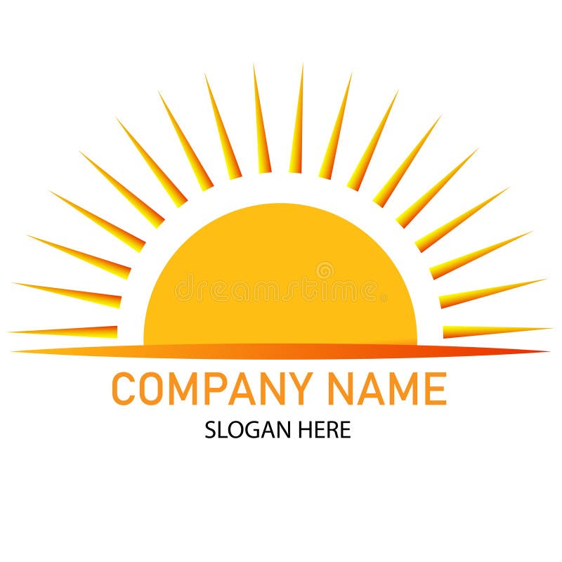 SUNSET SUNRISE - Company Logo Dsign Stock Illustration - Illustration ...