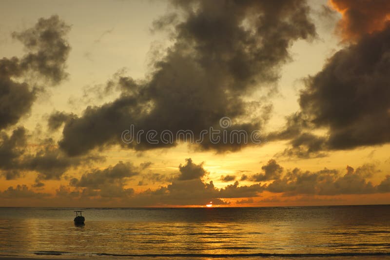 Very Beautiful Sunset and Sunrise on the Beach in Kenya Stock Photo ...