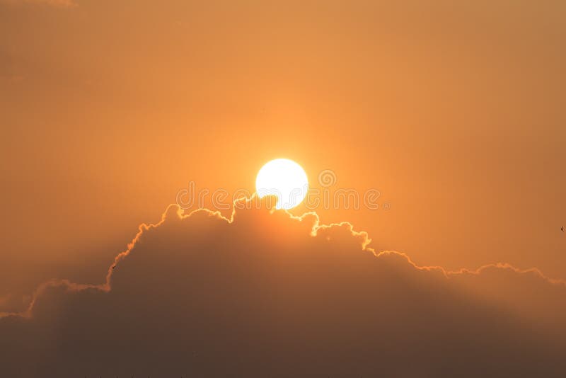 Sunset / Sunrise with Clouds, Light Rays and Other Atmospheric E Stock ...
