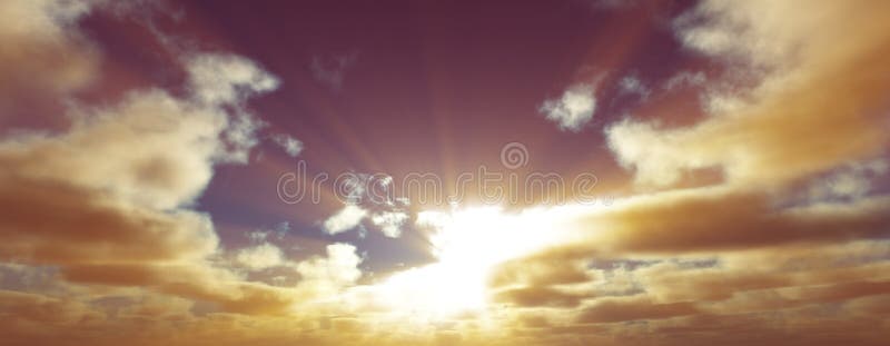 Sunset / Sunrise with Clouds, Light Rays and Other Atmospheric Effect ...