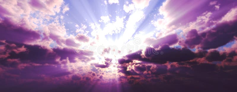 Sunset / Sunrise with Clouds, Light Rays and Other Atmospheric Effect ...