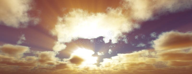 Sunset / Sunrise with Clouds, Light Rays and Other Atmospheric Effect ...