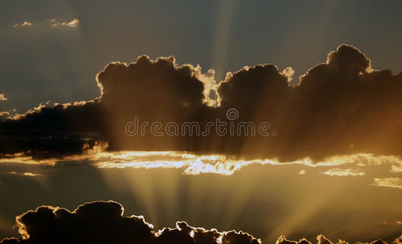 Sunset and Sunrise with Clouds Stock Image - Image of dusk, dramatic: 294796003