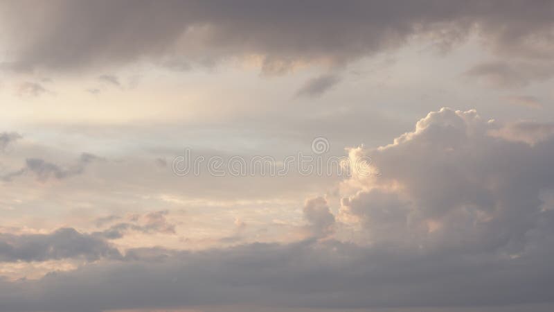Sunset or Sunrise Cloudscape with Clouds Backlit Stock Photo - Image of ...