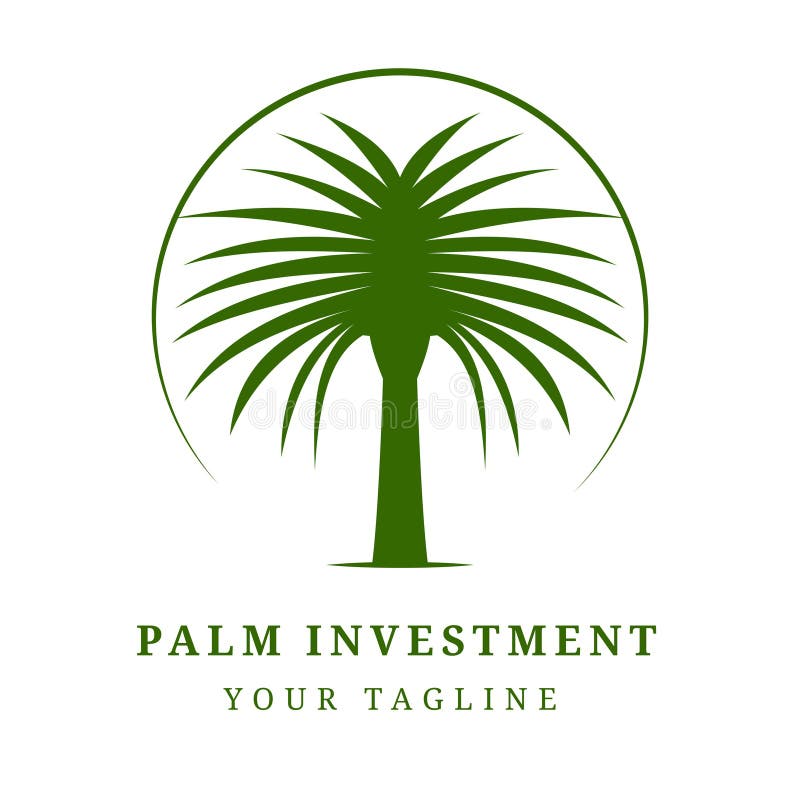 Sunset Sunrise Date Palm Tree Arabian Middle East with Vector Design ...