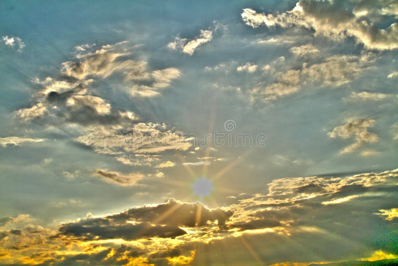 Sunset, Sunrise Gold Red Pink Sky Stock Image - Image of colored, scene ...