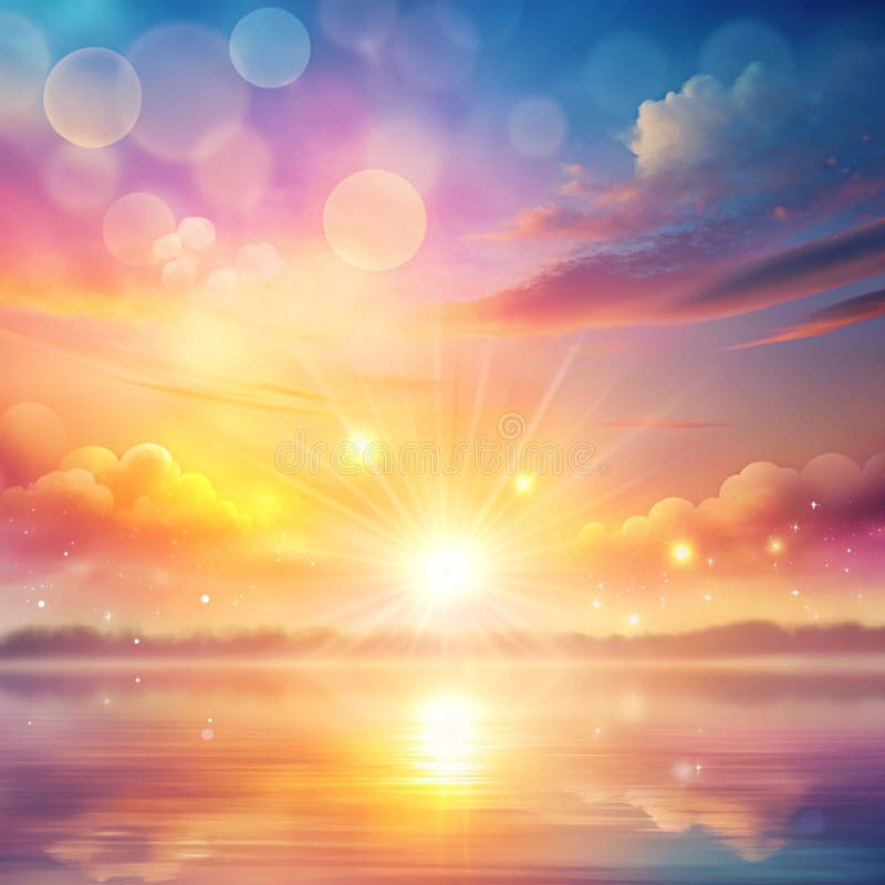 Sunset and Sunrise Gradient Background Stock Illustration ...