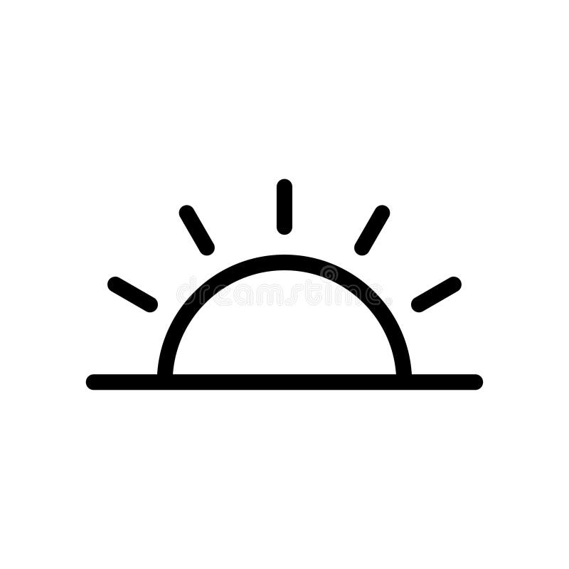 Sunset, Sunrise Icon Vector Design Template Stock Vector - Illustration ...