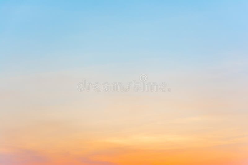 Sunset Sunrise Twilight in Clear Sky. Stock Image - Image of seascape ...