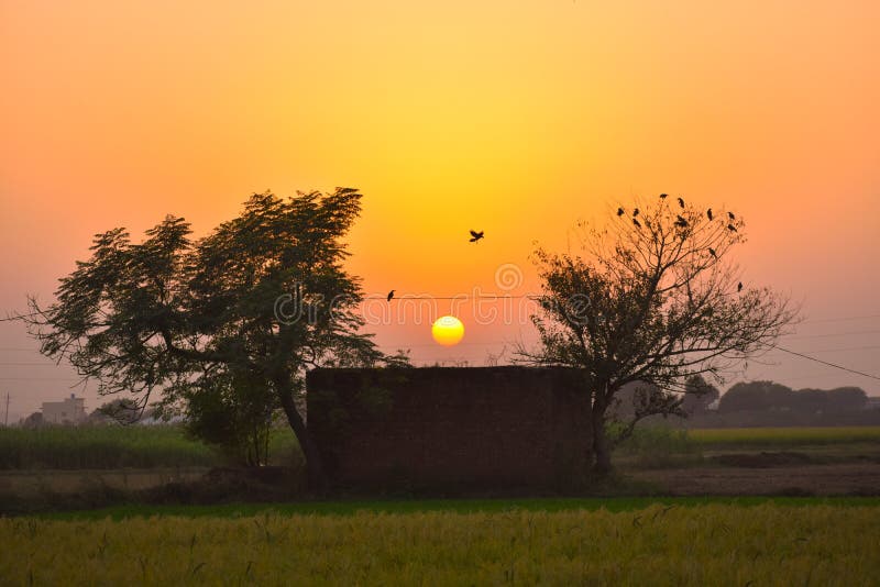 Sunset stock photo. Image of sunset, setting, pakistan - 134852892