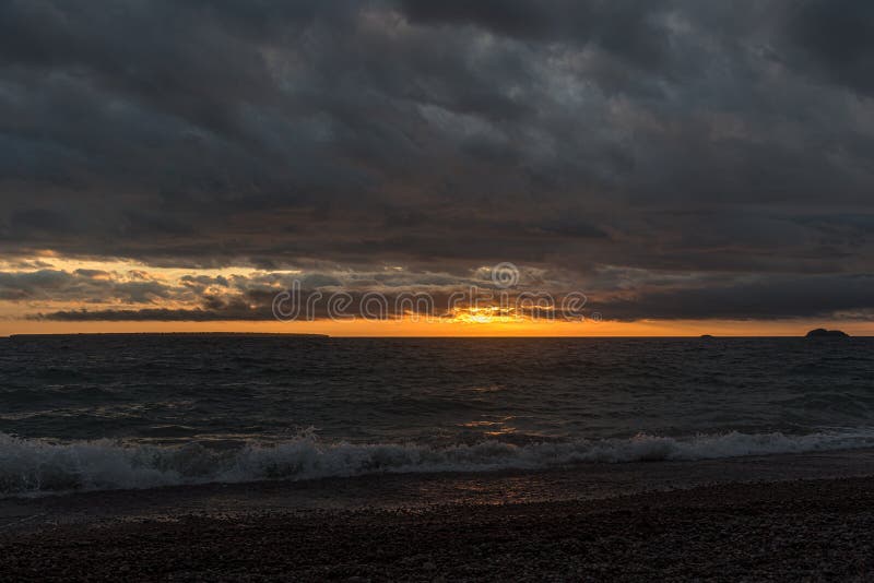 Sunset on Superior Lake stock photo. Image of blue, scenic - 269074168