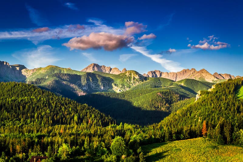 Sunset in Tatras in Poland at Summer Stock Image - Image of travel ...