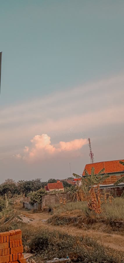 Sunset in Tembalang Semarang Stock Image - Image of landmark, tembalang ...