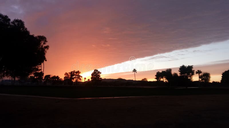 Sunset stock image. Image of arizona, tempe, cloud, evening - 139156449