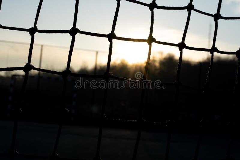 Sunset tennis court stock image. Image of court, tennis - 98476225