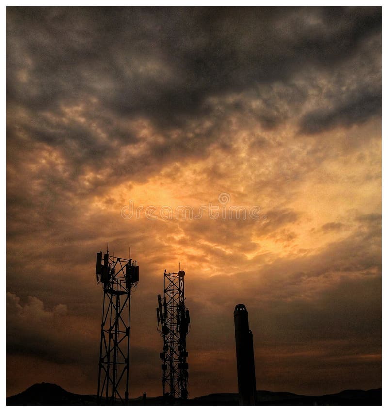 Sunset from the Teres Evening Peace Stock Image - Image of cloud ...