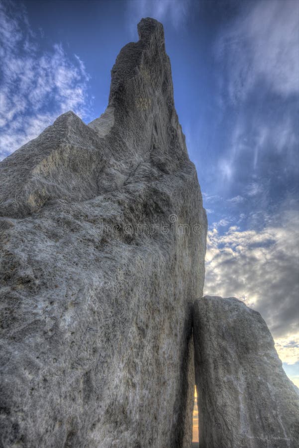 Sunset at Teter Rock, Flint Hills, Kansas Stock Image - Image of flint ...