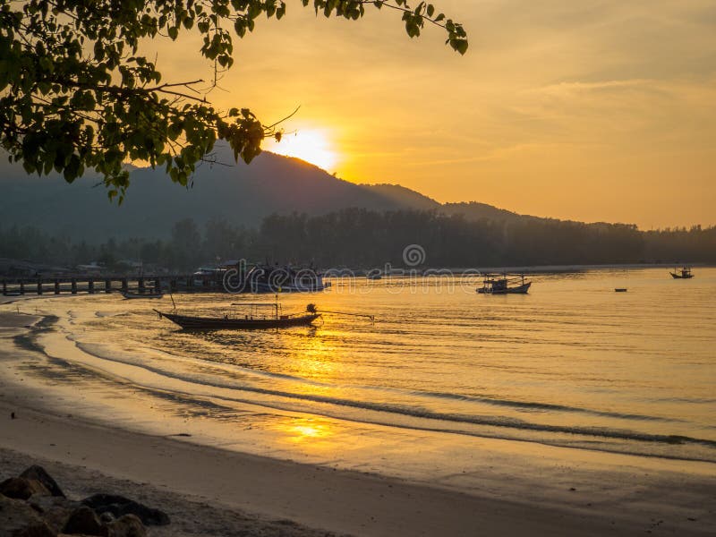 Sunset in Thailand editorial photography. Image of astonishing - 69680367