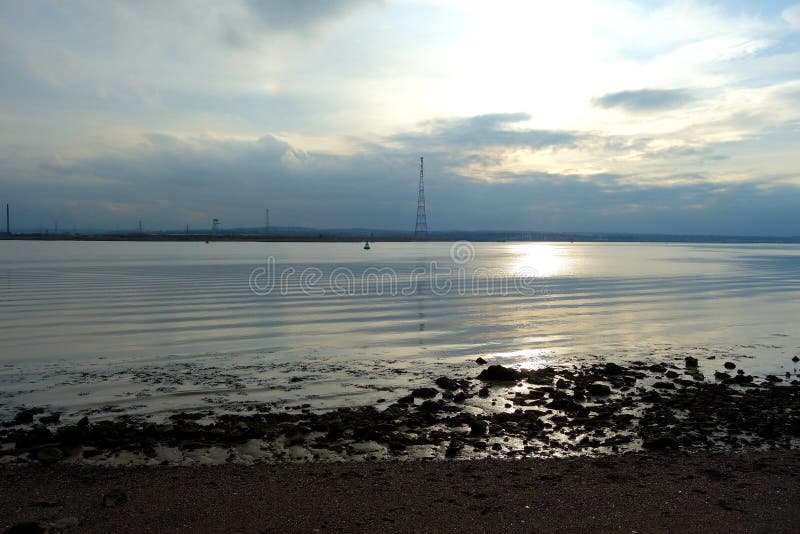 Sunset on the Thames Estuary in England Editorial Image - Image of ...
