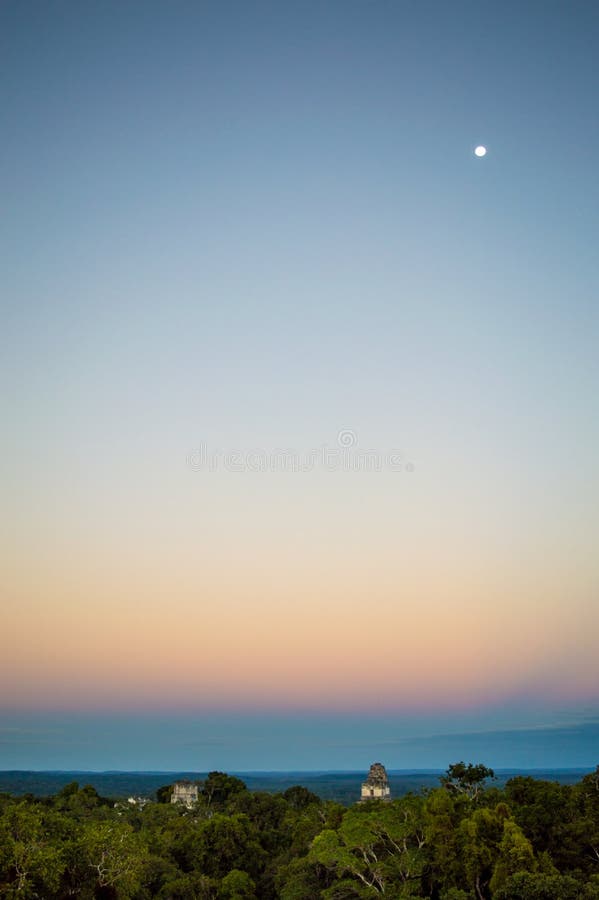 Sunset Tikal stock photo. Image of screenshot, coast - 245443610