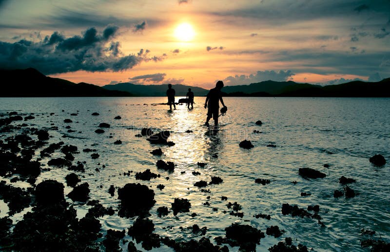 Sunset - time to go home stock image. Image of beacon - 23724869